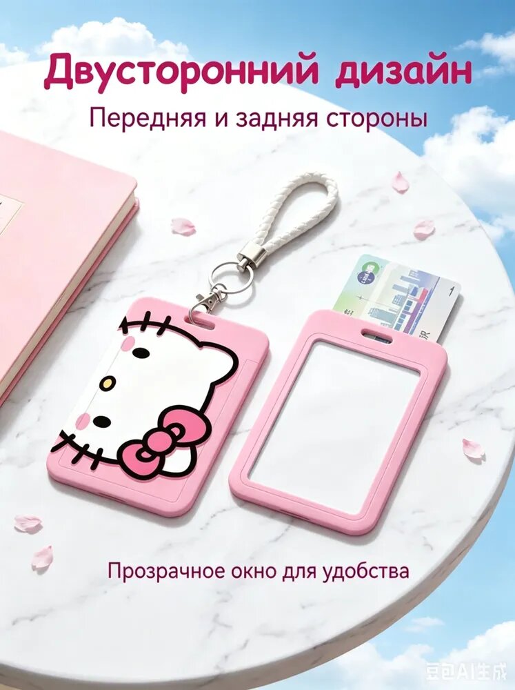 Бейджик для пропуска hello kitty — фото 1