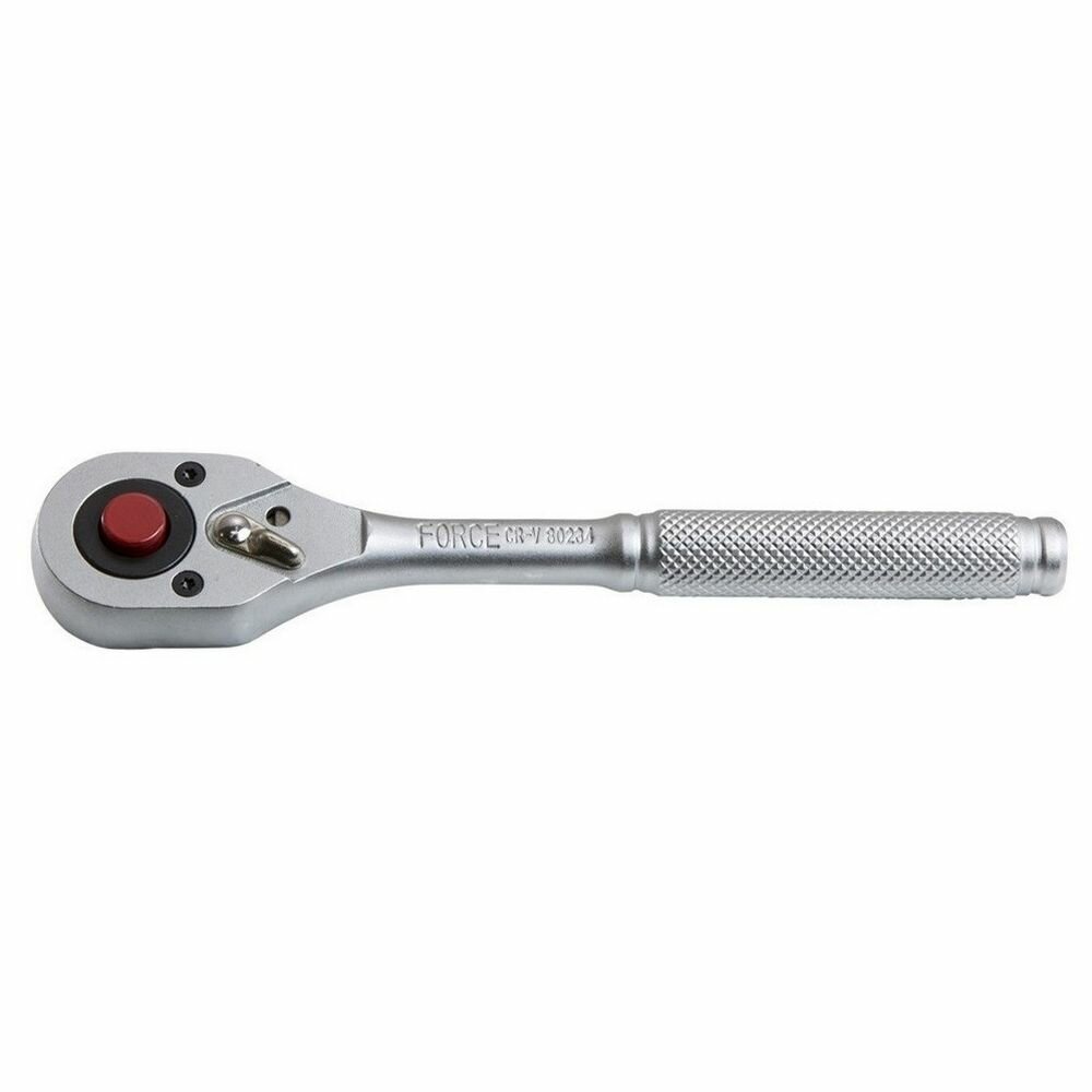 Трещотка FORCE 80234, 3/8", 24 зуба, 175 мм, с металлической ручкой