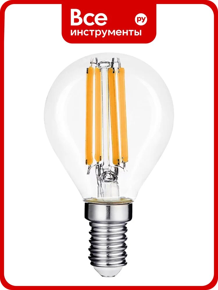 Светодиодная лампа WOLTA FILAMENT 12Вт 4000K Е14 WF-G45-12W4KE14