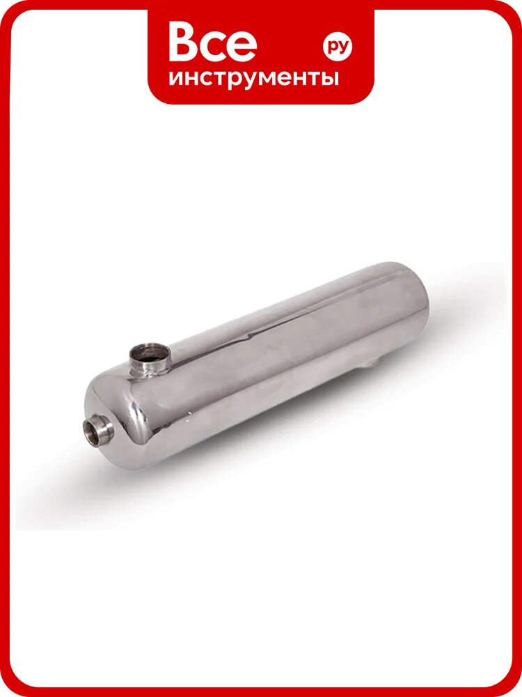 Теплообменник для бассейна UNIPUMP TH-28 23819 из нержавеющей стали с хромированным корпусом повышенной теплоотдачей