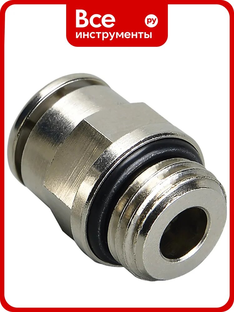 Фитинг 12 мм с наружной металлической резьбой G3/8" CDC Pneumatics BPC 12G03