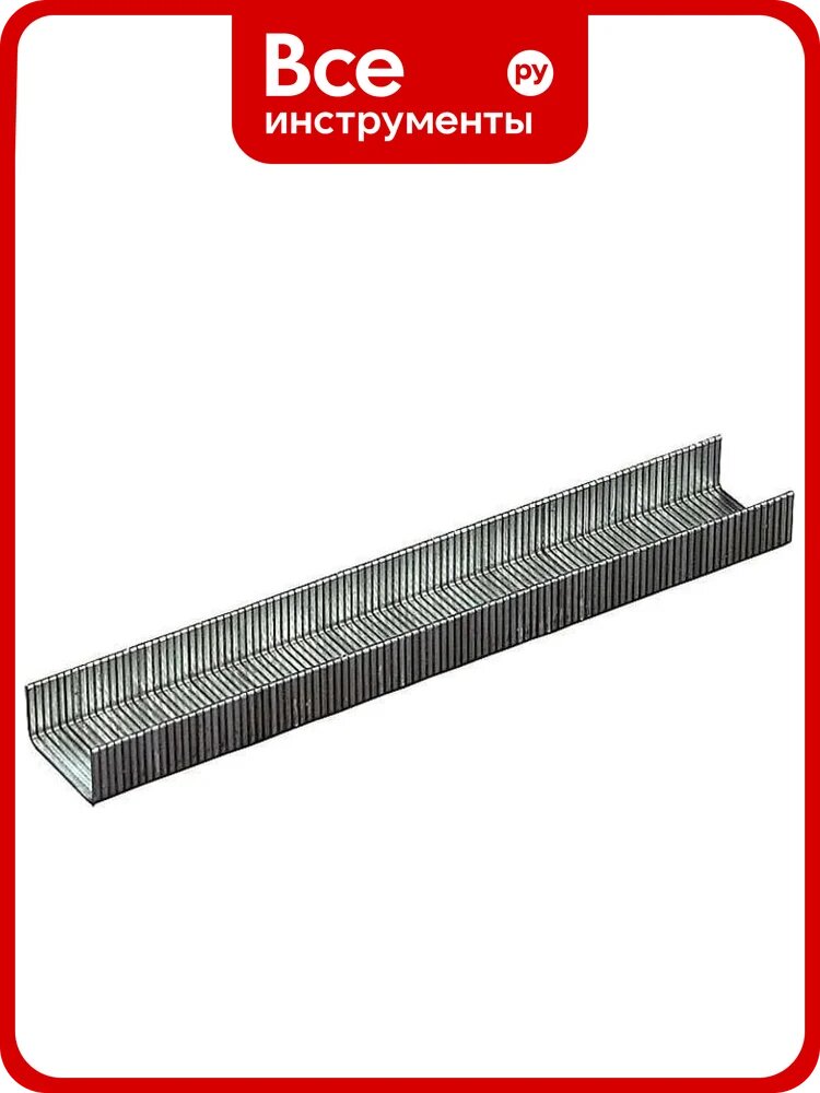 Скобы тонкие (1000 шт; 10 мм; тип 53) для степлера Stayer 3159-10_z02, из оцинкованной стали, для каркасов и обивки