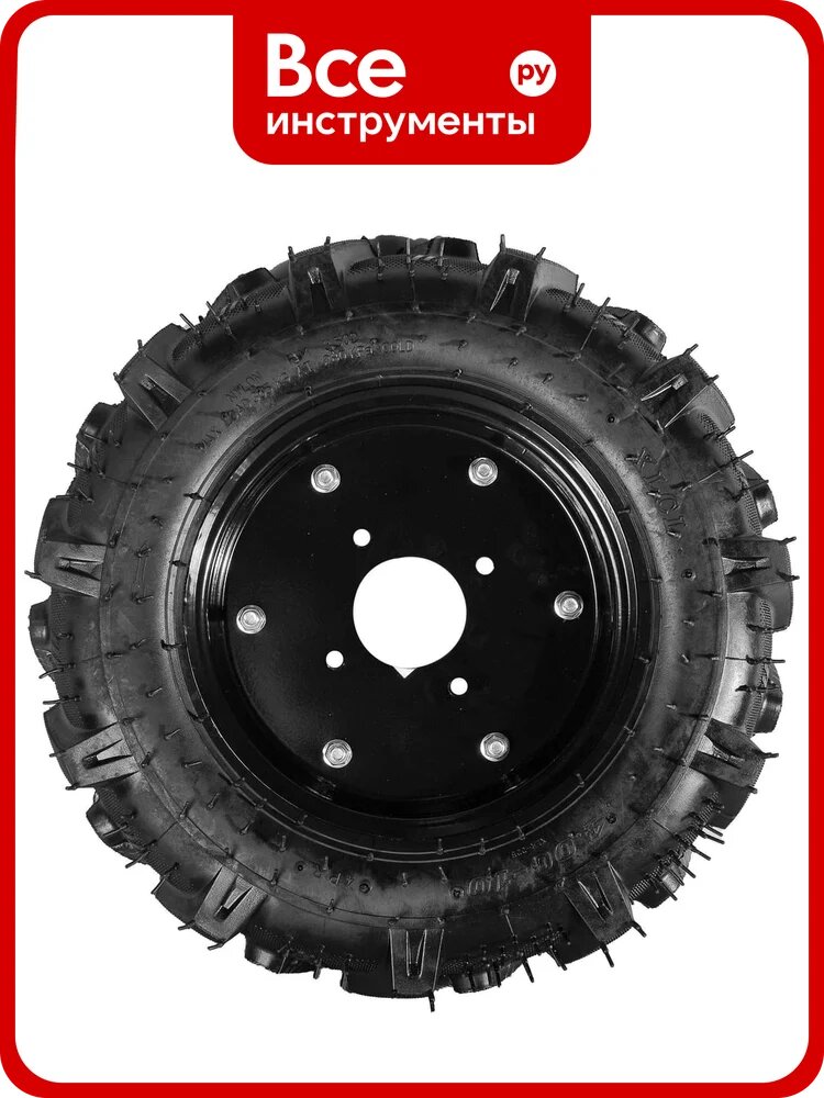 Колесо 4"x10" Huter 71/3/74 промышленное резиновое колесо с алюминиевым ободом, износостойкость и надежность