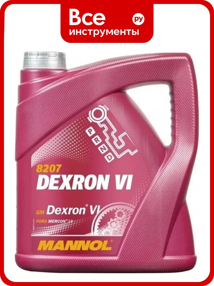Синтетическое трансмиссионное масло MANNOL DEXRON VI 4 л 1483 эффективной работы