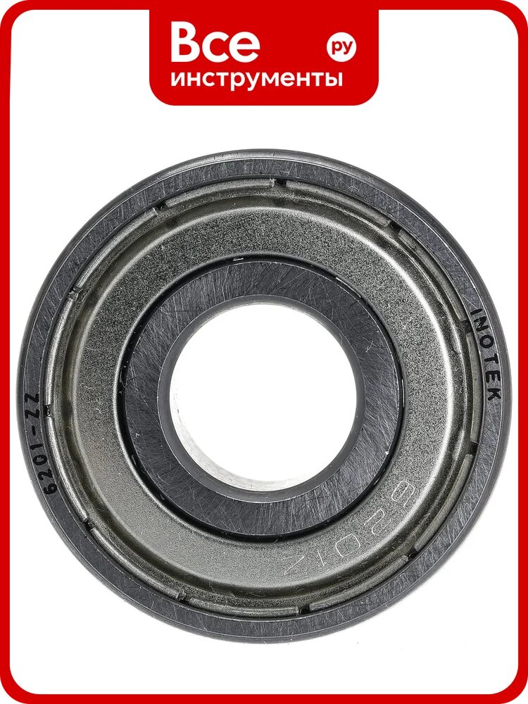 Подшипник инотэк 6201-ZZ 4680150971595 шариковый однорядный радиальный закрытый с двух сторон стальной корпус