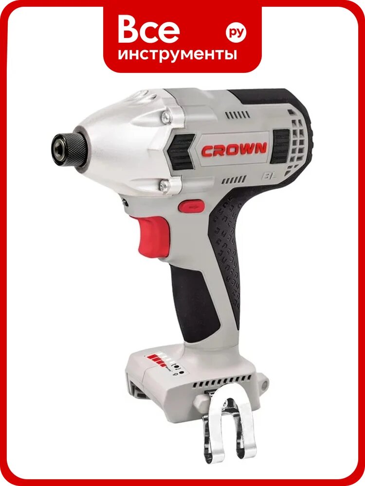 Аккумуляторный ударный винтоверт CROWN CT22021HX, для настройки крутящего момента под выполняемую работу
