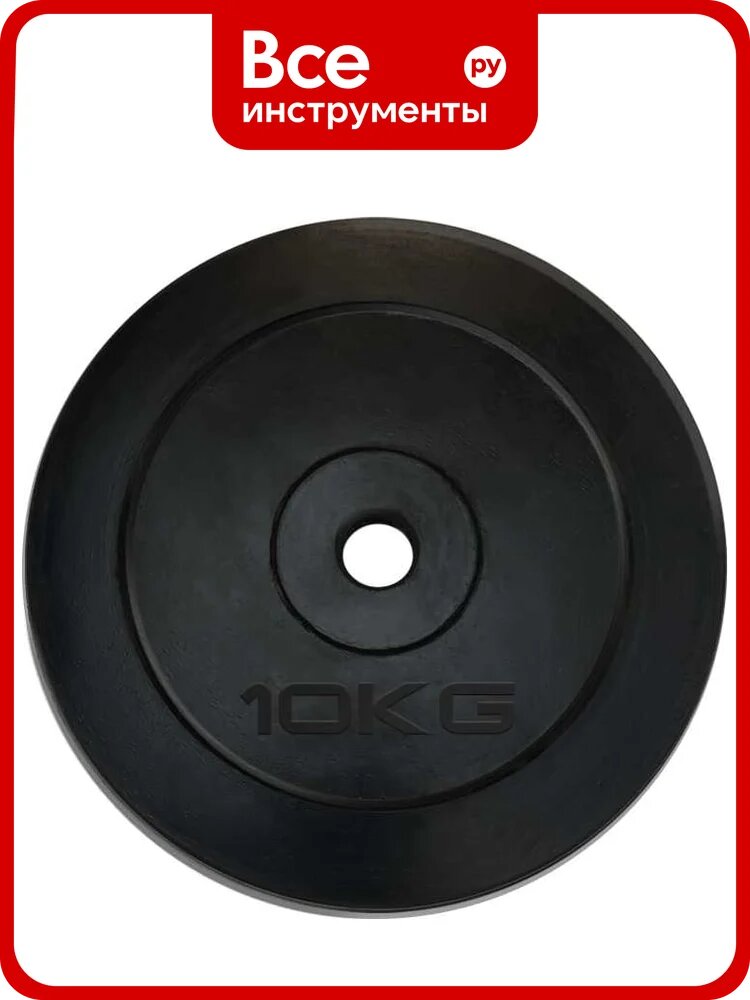 Диск обрезиненный UNIXFIT 10 кг, 25 мм DU10000RUB