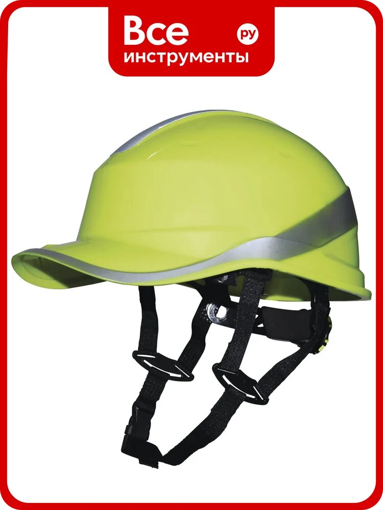 Защитная каска из ABS Delta Plus BASEBALL DIAMOND V UP лимонного цвета DIAM5UPJAFL