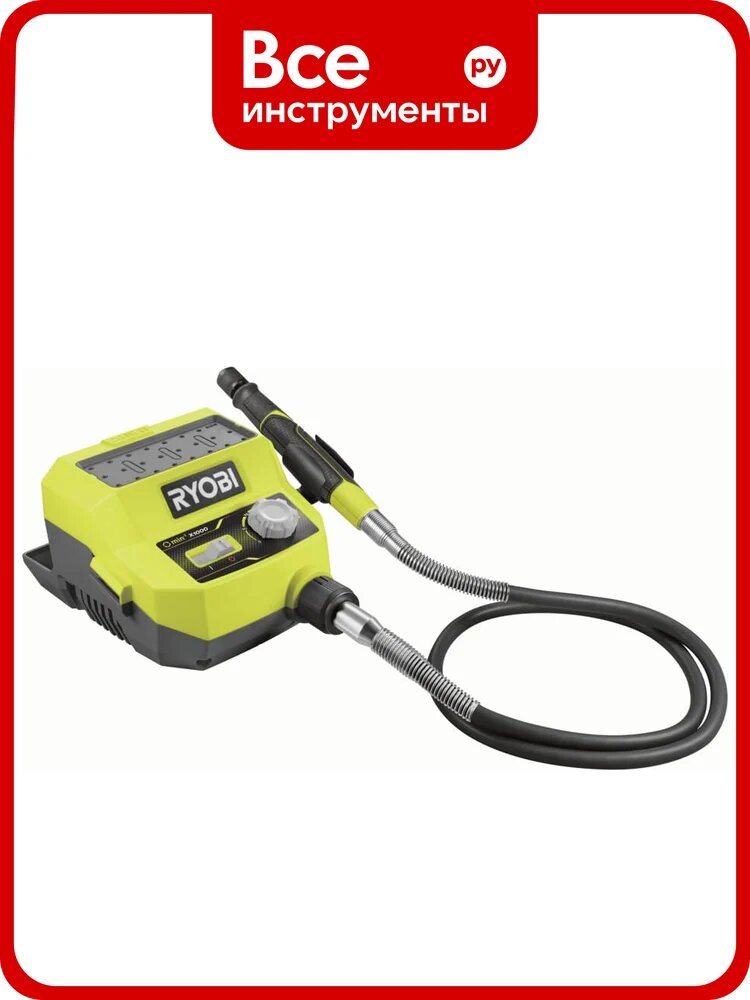 Гравировальная машина Ryobi RRTS18-0A35 18В аккумуляторная, безударная, с гибким валом и фиксацией шпинделя