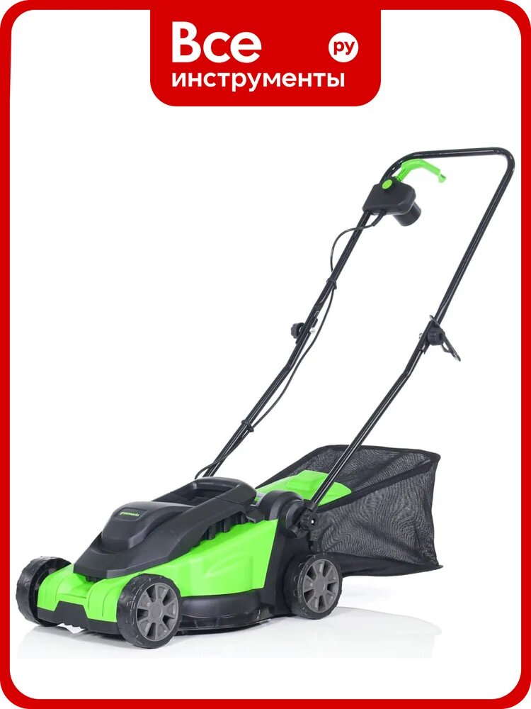 Электрическая газонокосилка GreenWorks 1200 Вт, 32 см 2517807, для ухода газоном