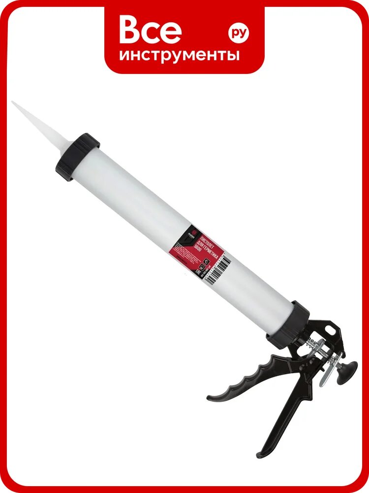 Пистолет для герметика HEADROCK s600 804-502-350 алюминиевый корпус со стальной арматурой, механическое приведение