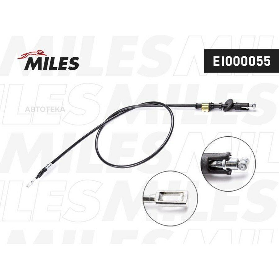 Трос ручного тормоза MITSUBISHI CARISMA -06 1588мм прав. MILES EI000055
