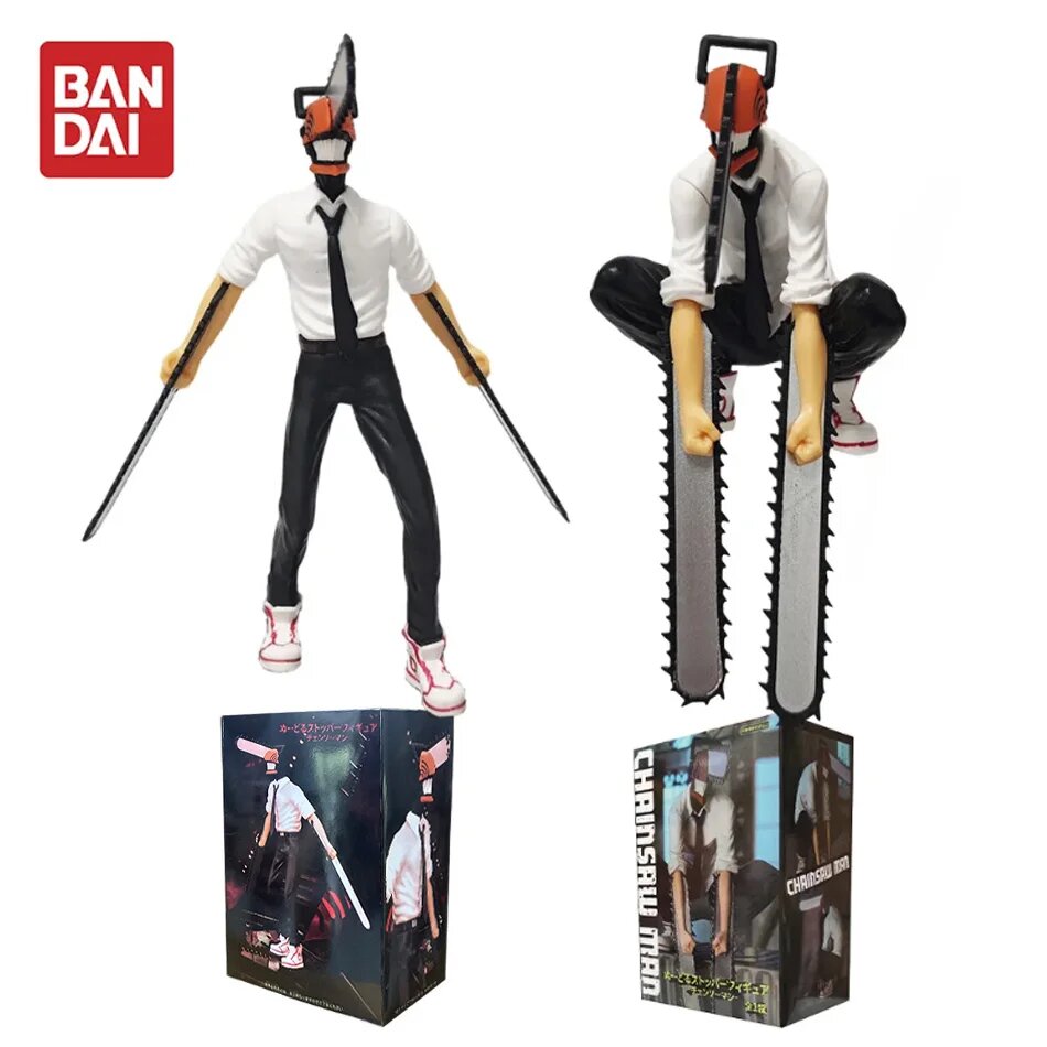 Фигурки аниме «Человек-бензопила» Денджи Bandai 2 шт. ПВХ 14-17 см A-no box
