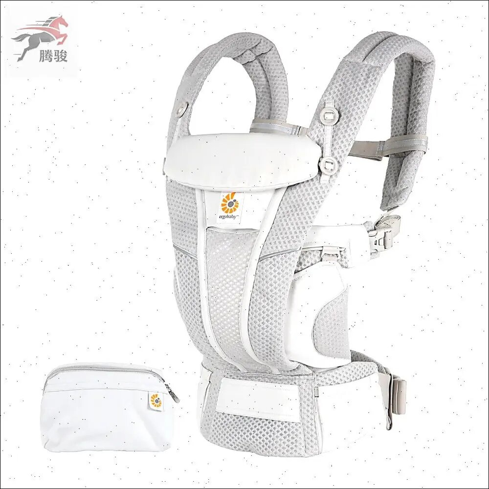 Эргорюкзак- хипсит для малышей от 0 / Ergobaby OMNI Breeze - Pearl Grey/ сумка рюкзак для мамы