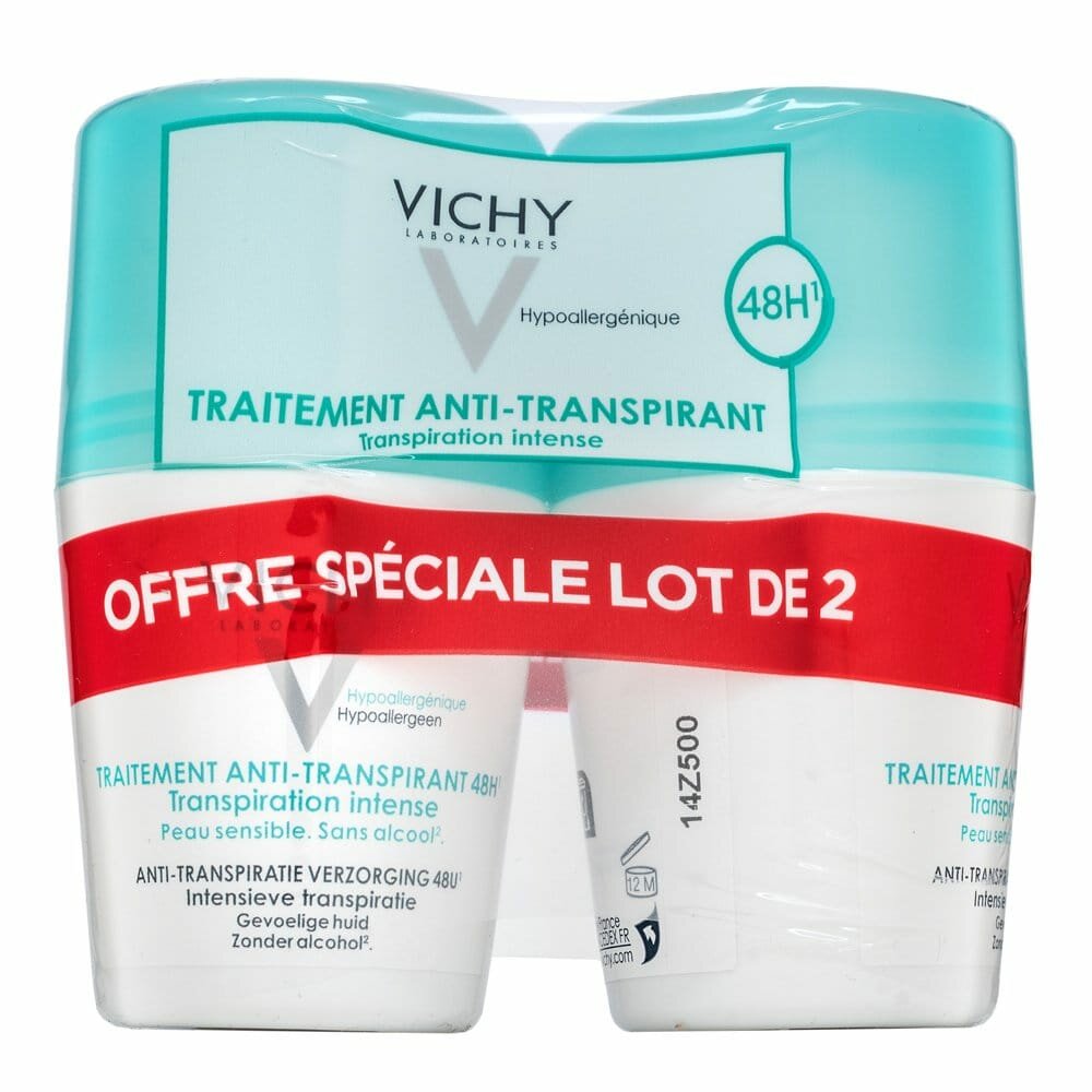 Дезодорант Vichy 48H Intensive Anti-Transpirant Deodorant Roll-on 2 x 50 мл