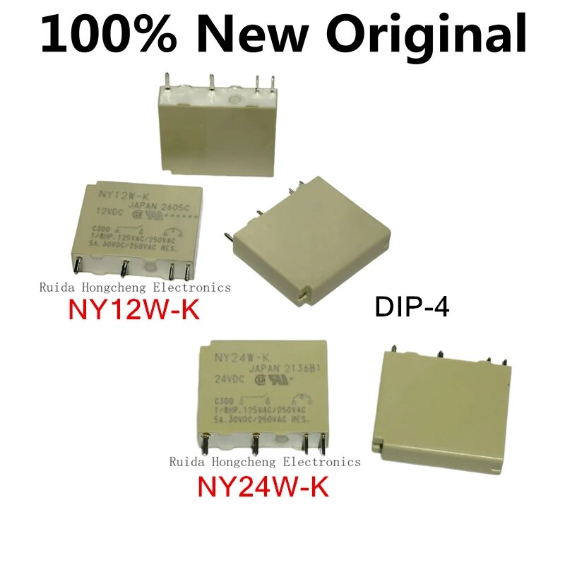 10 шт. Силовые реле NY-5W-K, NY-12W-K, NY-24W-K NY24W-K