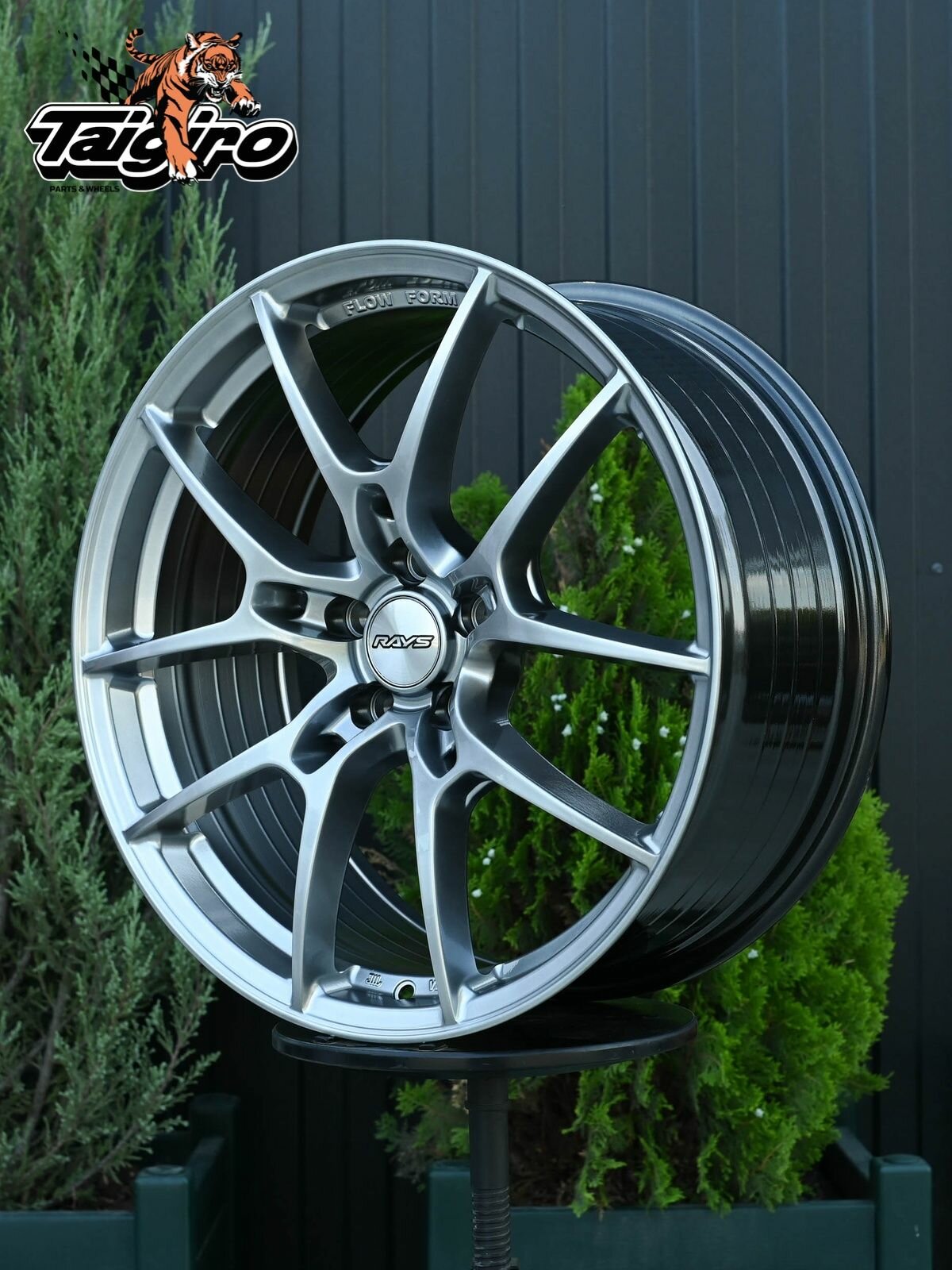 Taigiro Топ дизайн Колесный диск Литой 19x8.5 PCD5x114.3 ET38 D73.1 Темный хром
