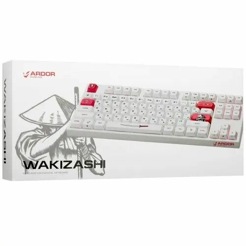 ARDOR GAMING Игровая клавиатура Wakizashi white [AG-ZD-87GT-XDA-HS-W], Русская раскладка, белый