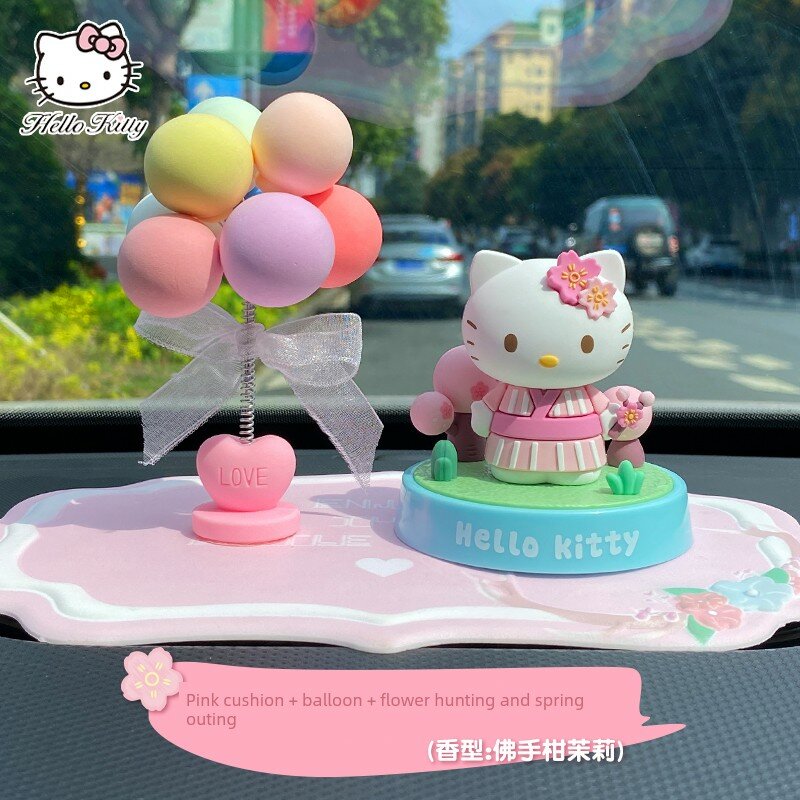 Hello Kitty автомобильный ароматизатор с розовой подушкой, шариком и ароматом бергамот-жасмин для декора приборной