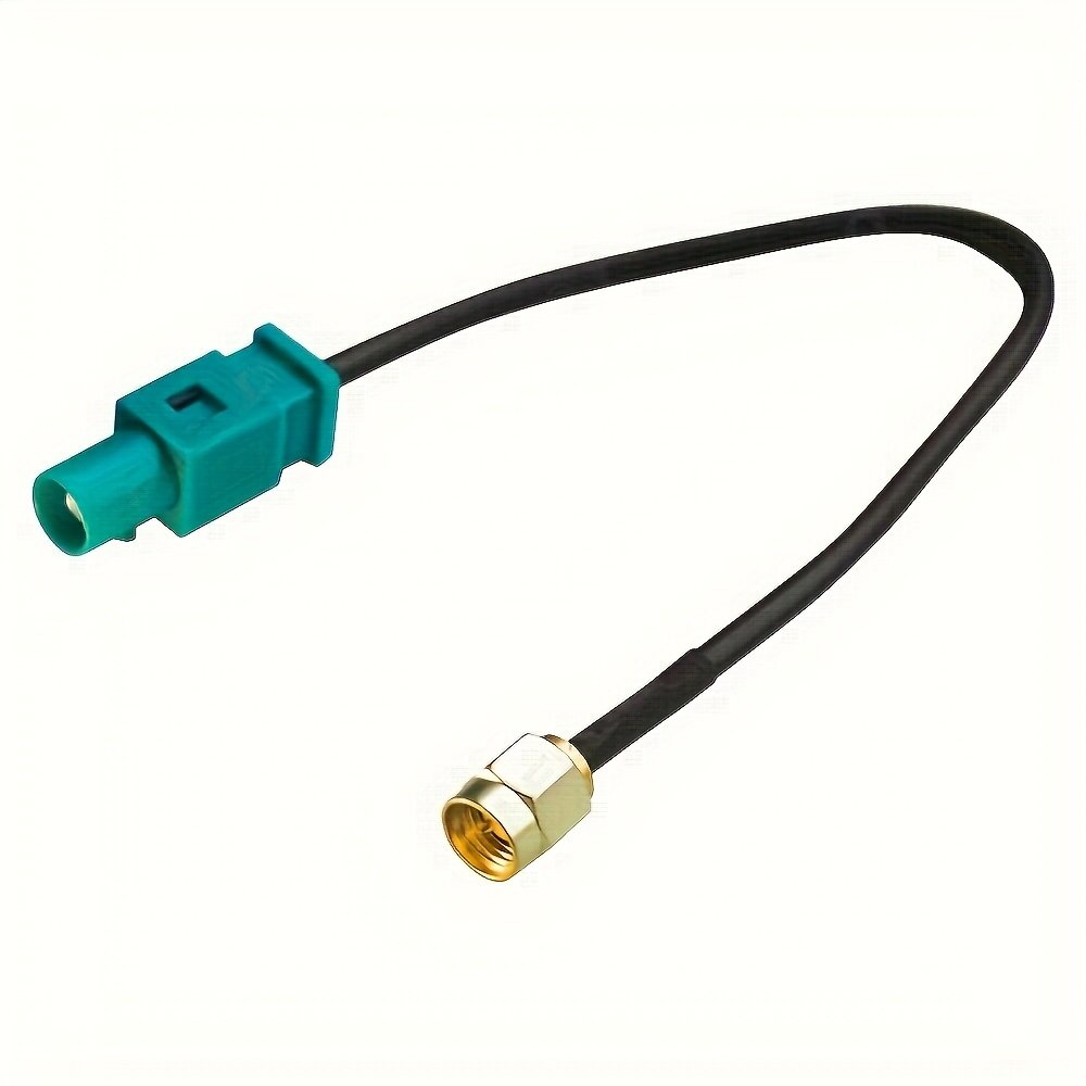 Переходник коаксиальный FAKRA Z-Type на SMA Male (папа) для GPS/GLONASS/RTK, удлинитель антенны для автомобильных навигационных систем