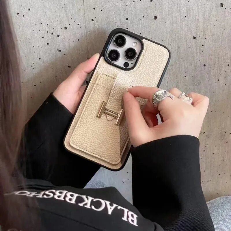 Hermes Чехол-кобура для смартфона Apple iPhone 16 Pro Max, искусственная кожа