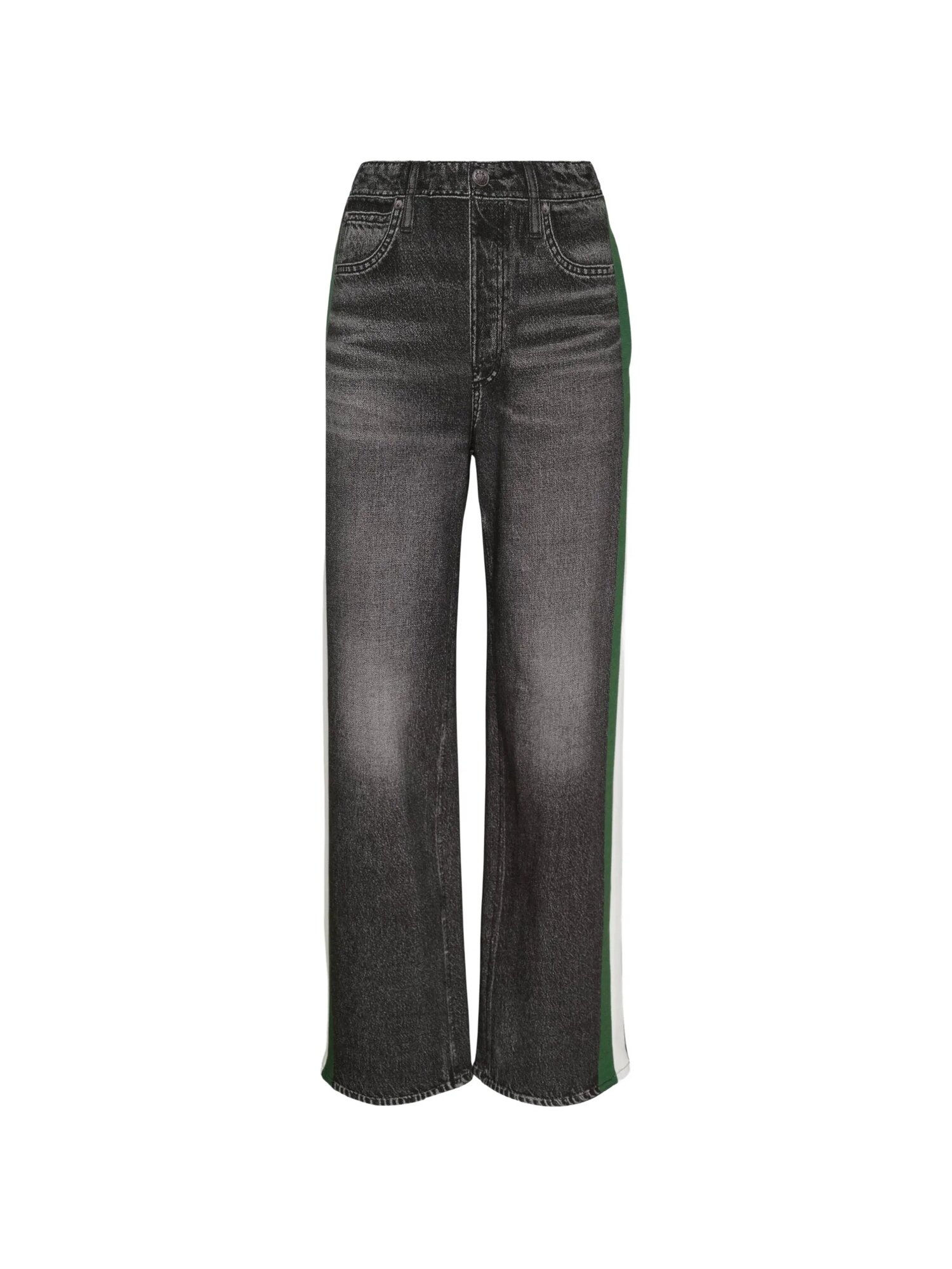 Джинсы Side-stripe wide-leg jeans 
