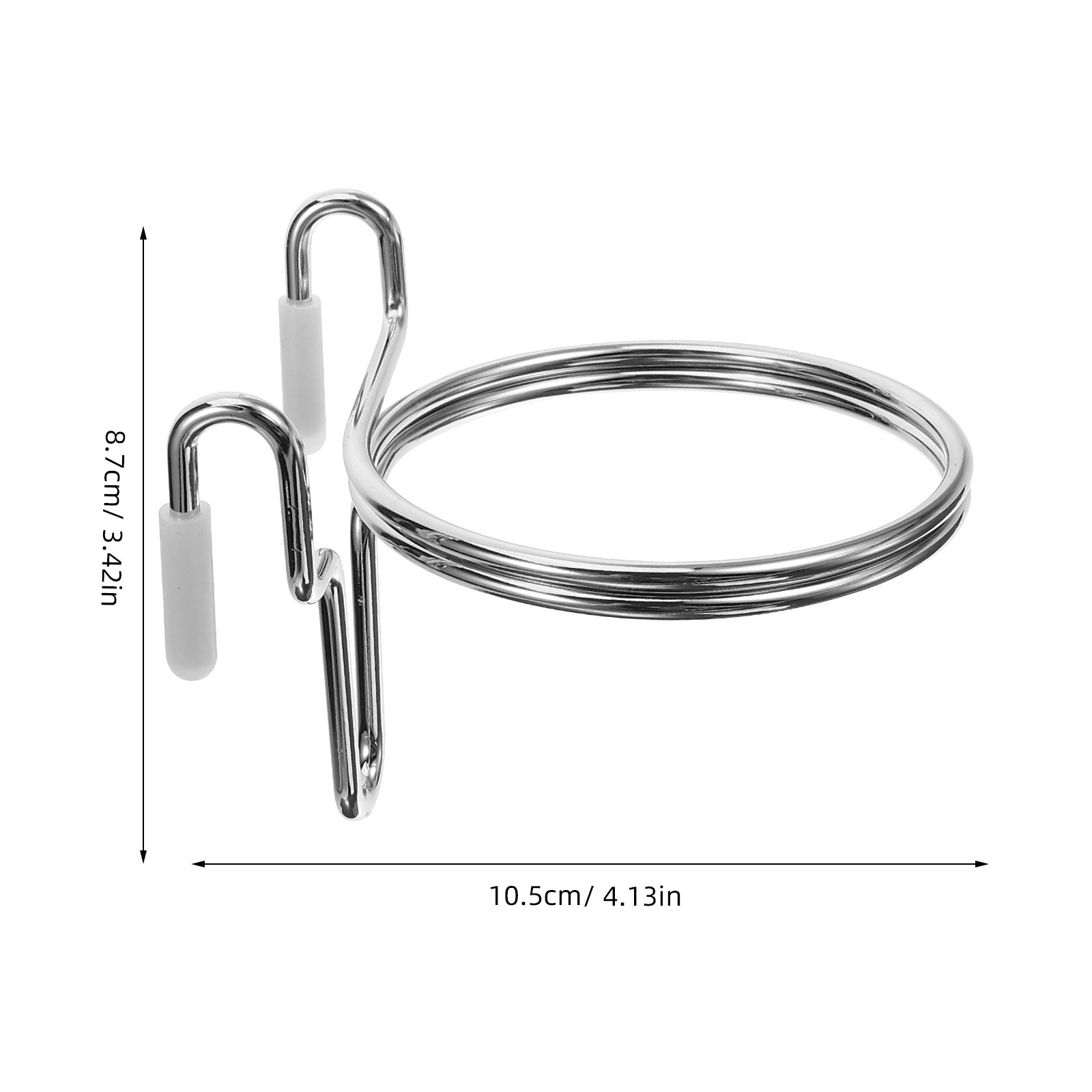 Держатель Для Кубков На Тележку Для Гروceries Серебристый 10.50X8.70X7.50Cm