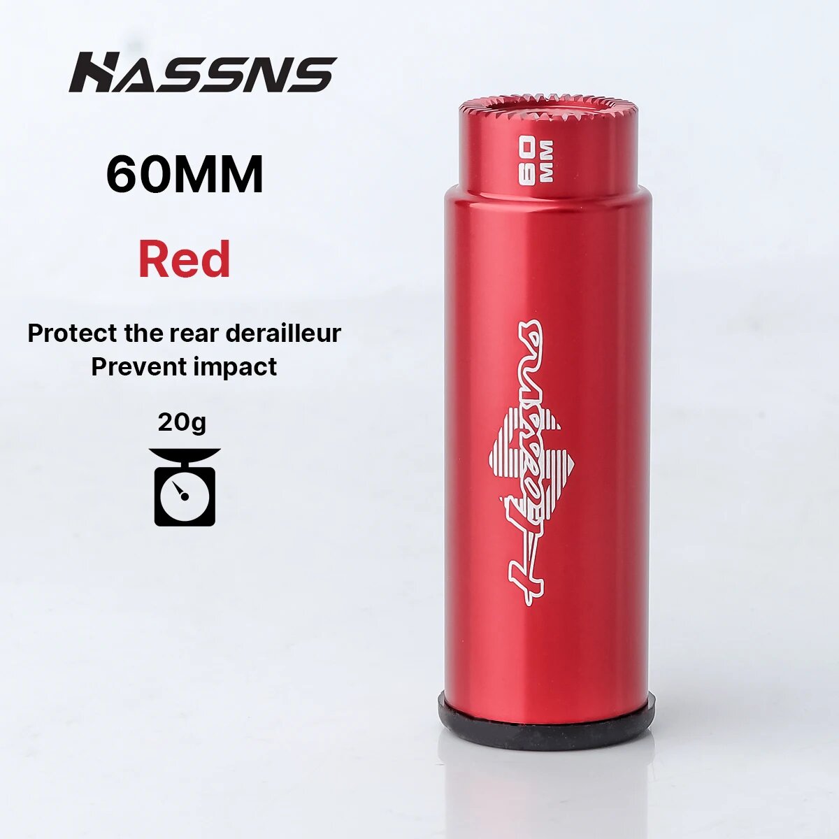 HASSNS Защита заднего переключателя велосипеда Красный, HA 60MM Red