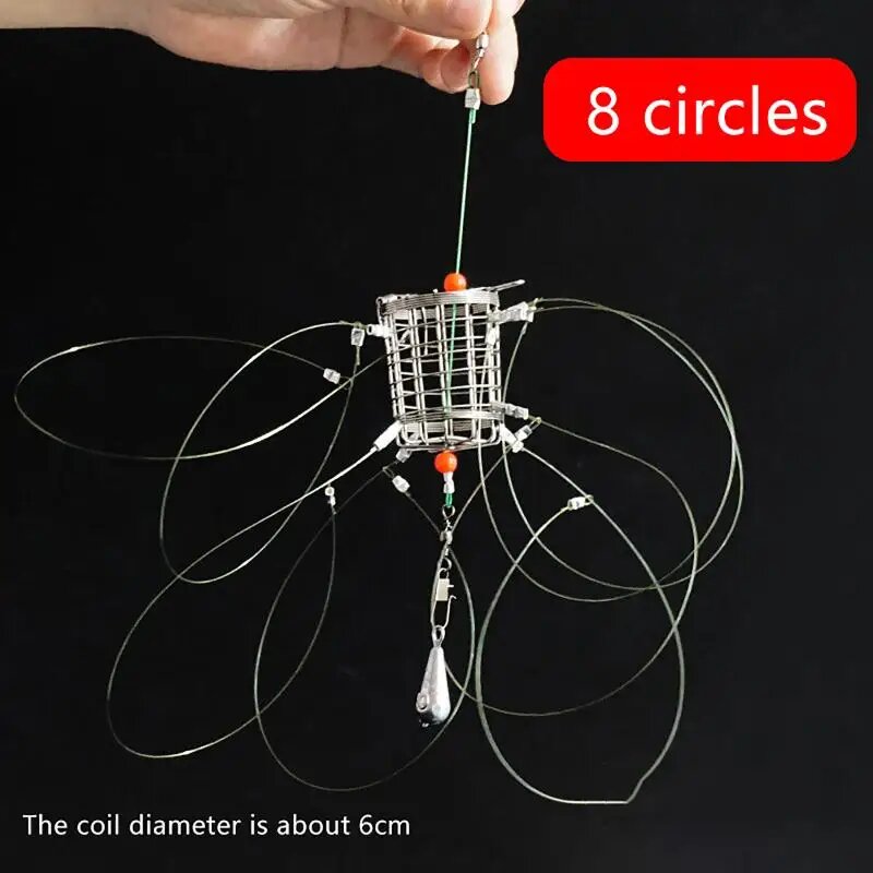 Стальная ловушка для крабов 8/12 петель 8 circles
