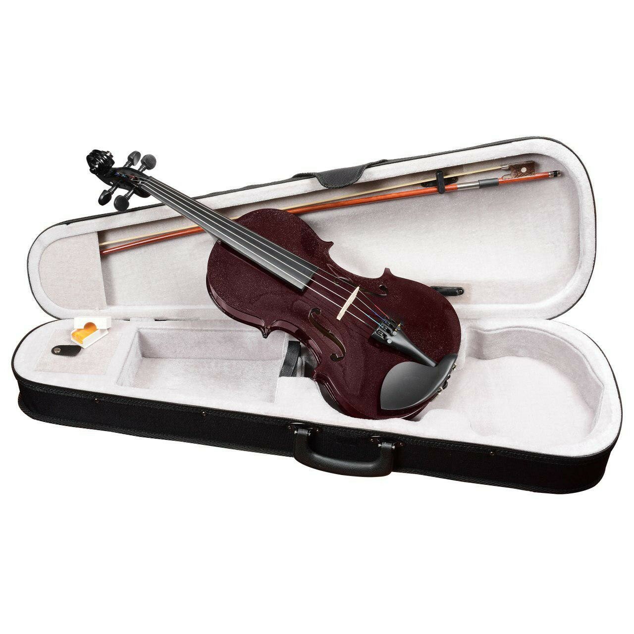 ANTONIO LAVAZZA VL-20 DRW 1/4 - Скрипка размер 1/4, цвет - вишнёвый металлик (комплект - кейс + смычок + канифоль)