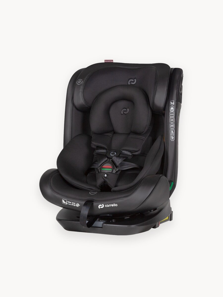 Автокресло Asteroid i-Size группа 0+/1/2/3 (0-36 кг), 360 , Isofix, черный