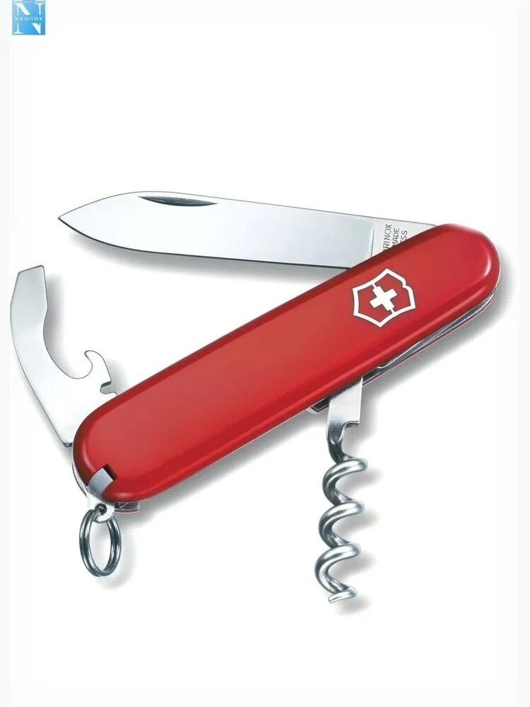 Нож перочинный VICTORINOX Waiter 0.3303, 84 мм, 9 функций, красный