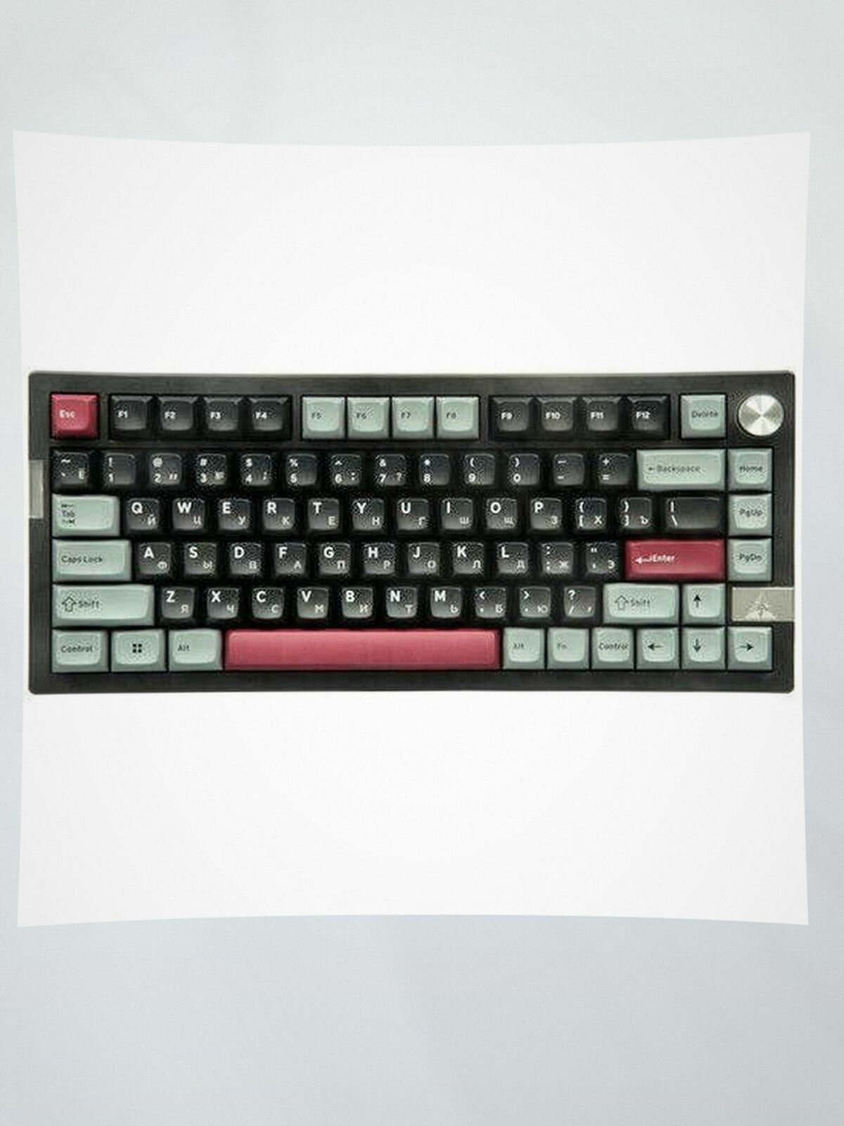 MONTECH механическая клавиатура 75% с RGB и PBT кейкапами, проводная/беспроводная, чёрная
