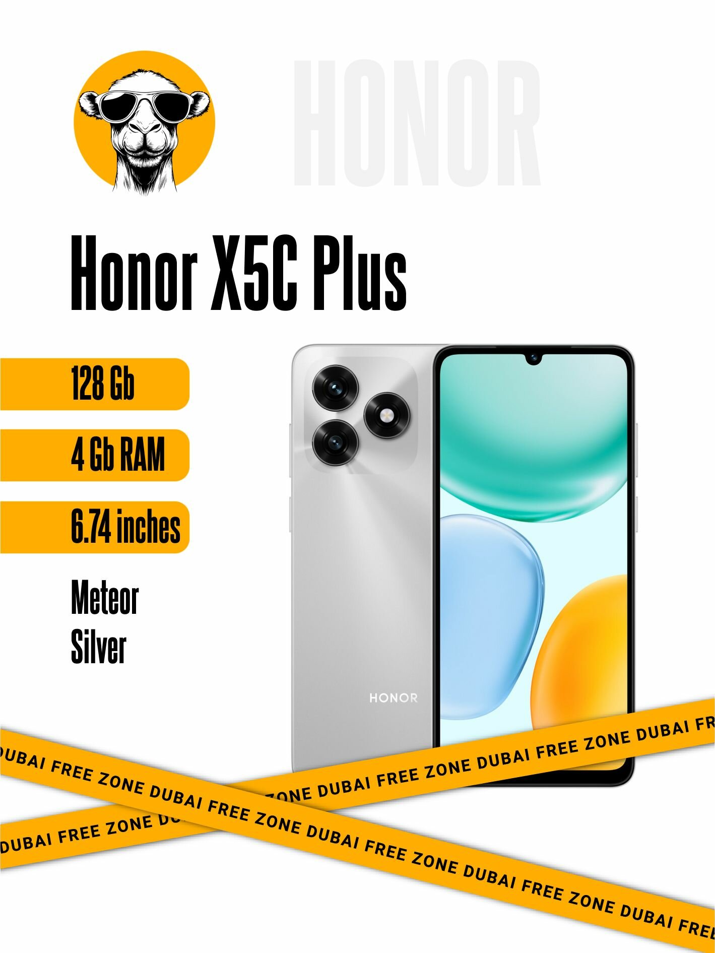Смартфон Honor X5c Plus 4/128Gb Meteor Silver