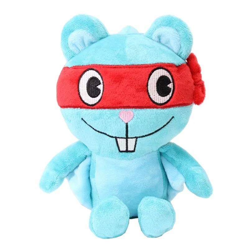 Милый плюшевый медведь Флиппи из Happy Tree Friends с коротким ворсом, Гигглс