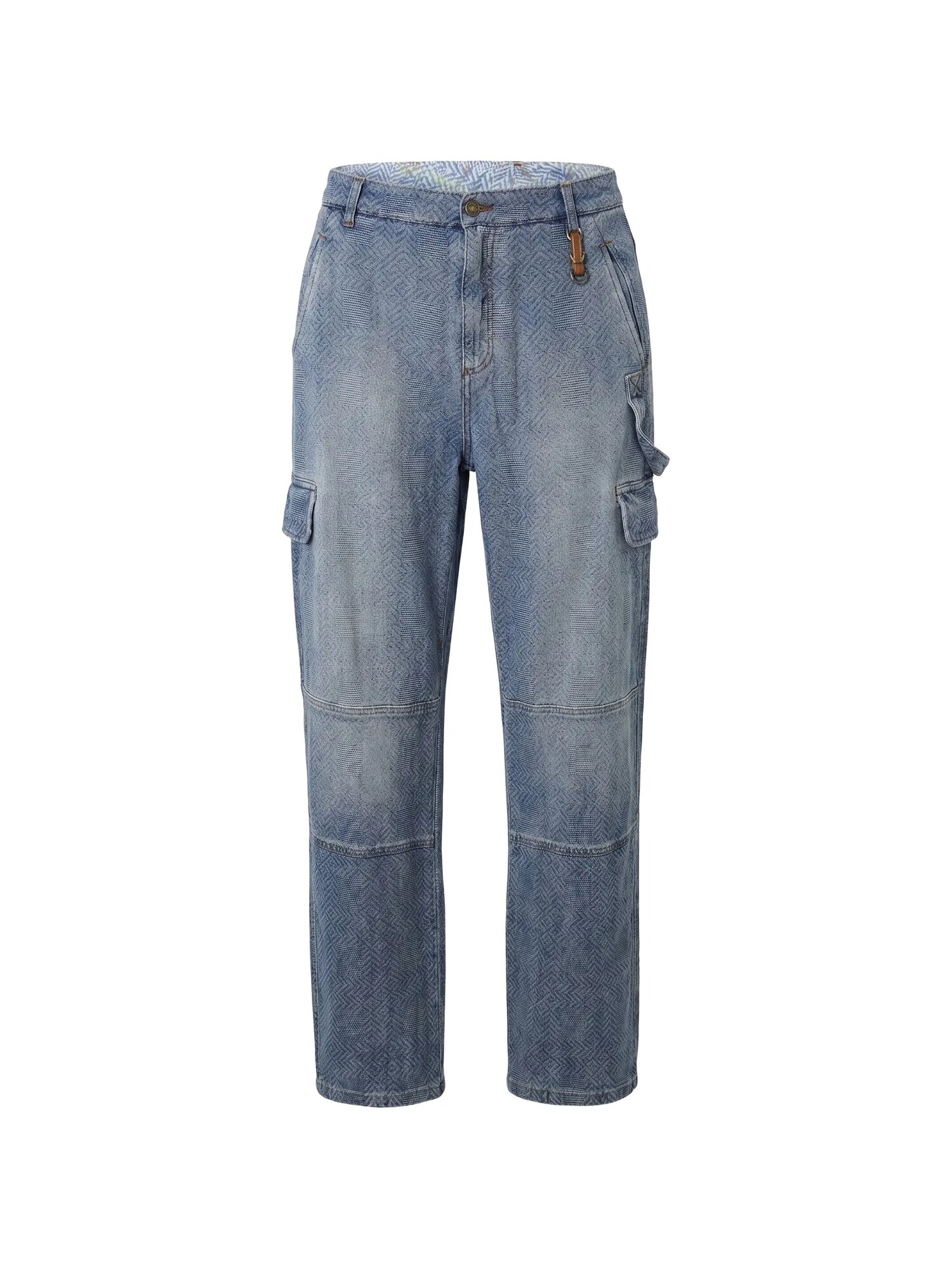 Джинсы Jacquard-pattern cargo jeans 