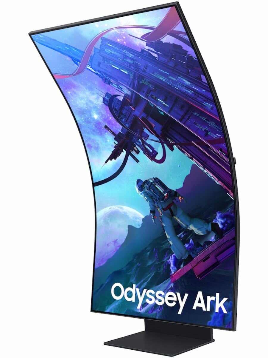 Игровой монитор Samsung Odyssey Ark S55CG97WNI, VA, 3840x2160 4K, 165 Гц, изогнутый, черный