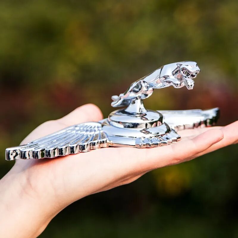 Наклейка на передний капот автомобиля Metal Wings для Jaguar