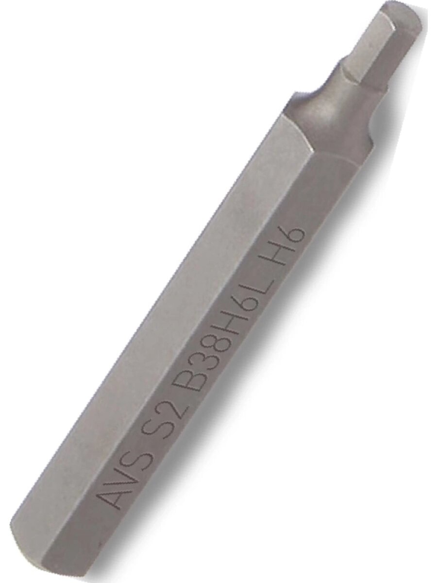 Вставка 3/8" шестигранная 6 мм, длина 75 мм AVS B38H6L