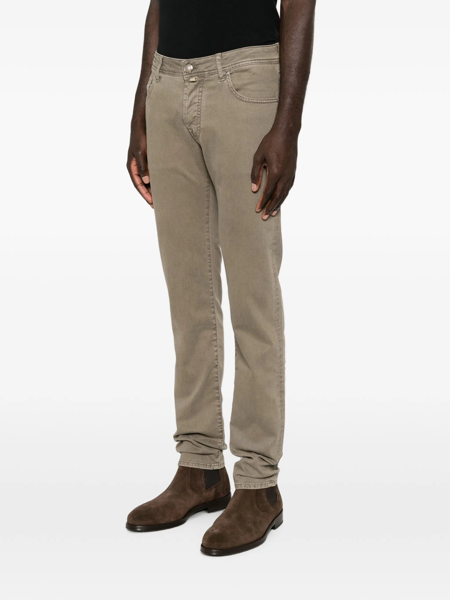 Брюки Jacob Cohen Nick logo-patch five-pocket trousers, размер 31 — фото 1