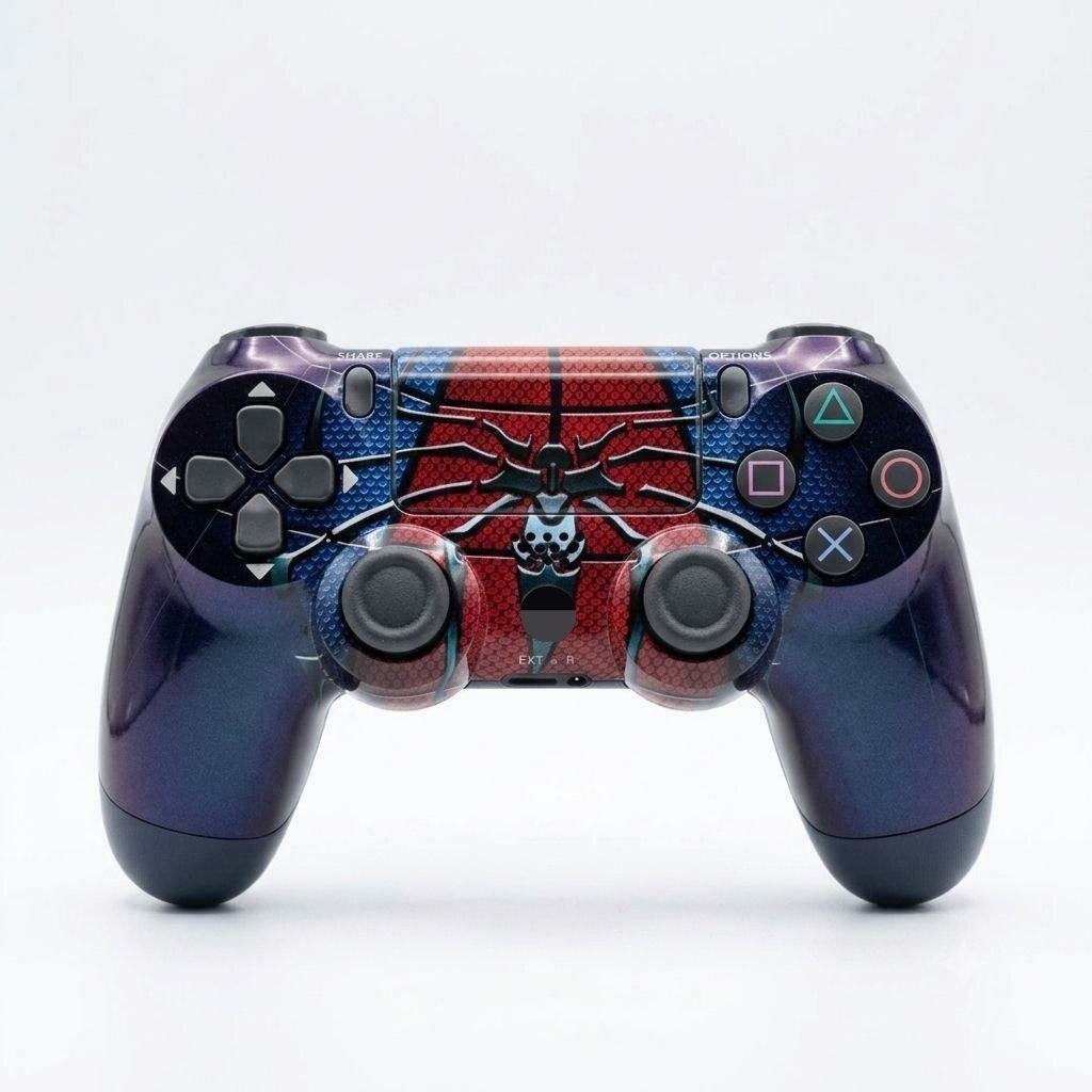 Геймпад Wireless Controller PS4 Dualshock (Spider man blue)