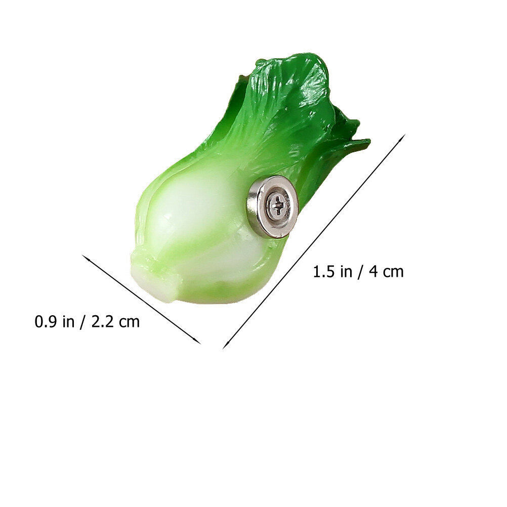 4 Штуки Магниты Для Холодильника В Forme Овощей Зеленый Магнит Декор 4.00X2.20X2.20CM