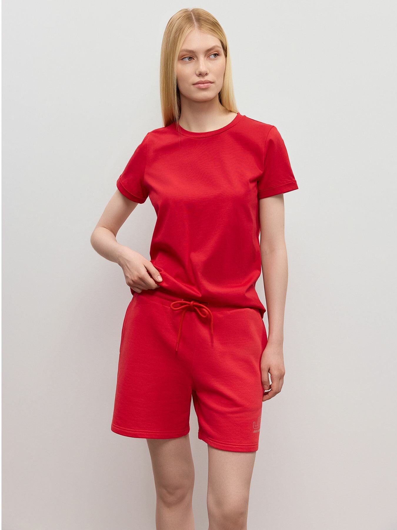 Шорты JUST CLOTHES Осень-зима 2025, размер L, красный — фото 1
