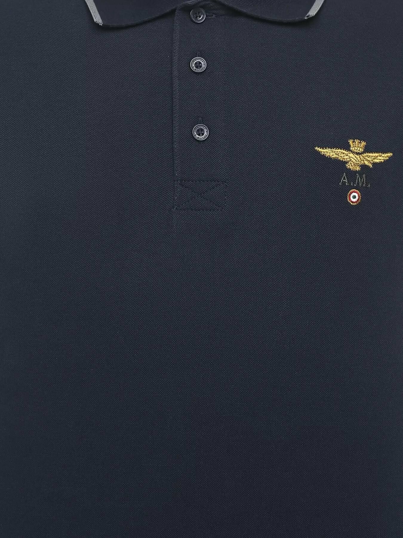 Поло Aeronautica Militare, размер S, темно-синий — фото 1