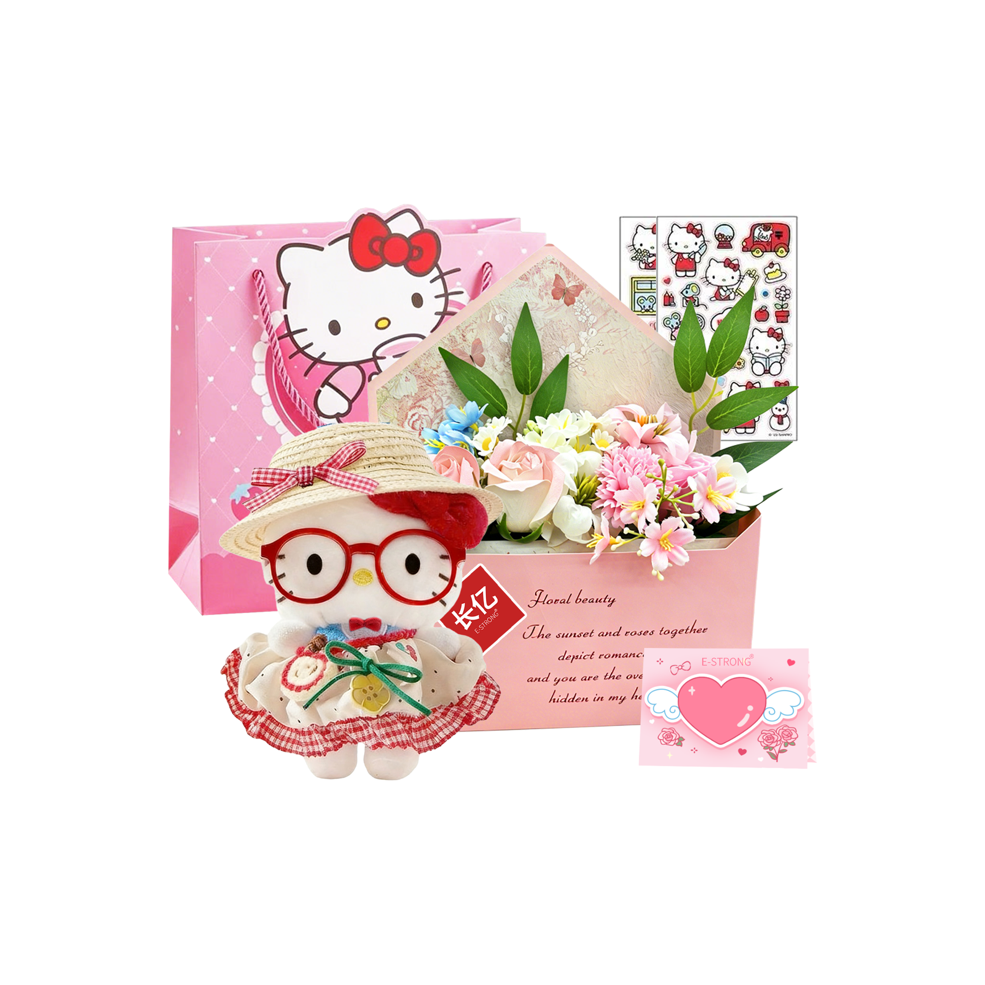 E-STRONG Hello Kitty Кукла Аксессуары для кукол Украшение Фигурка Хелло Китти Брелок Плюшевые брелки 10 см