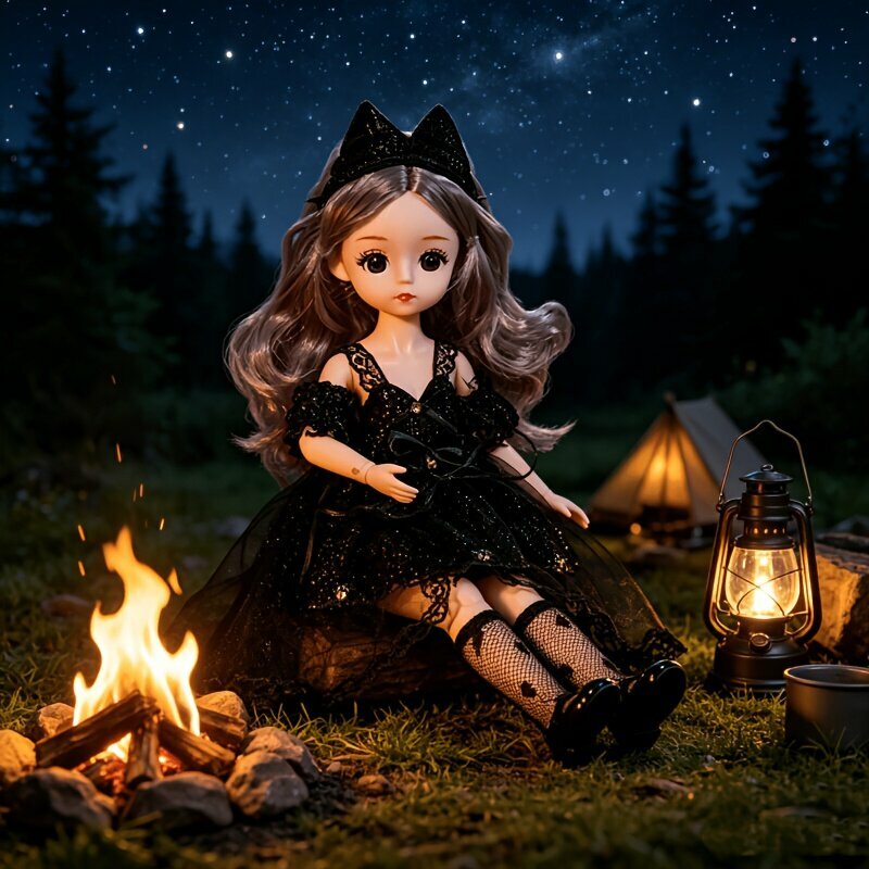 Кукла BJD Gothic Lila, коллекционная шарнирная кукла с гибкими конечностями для позирования, подарок на День Святого Валентина, Рождество и Пасху