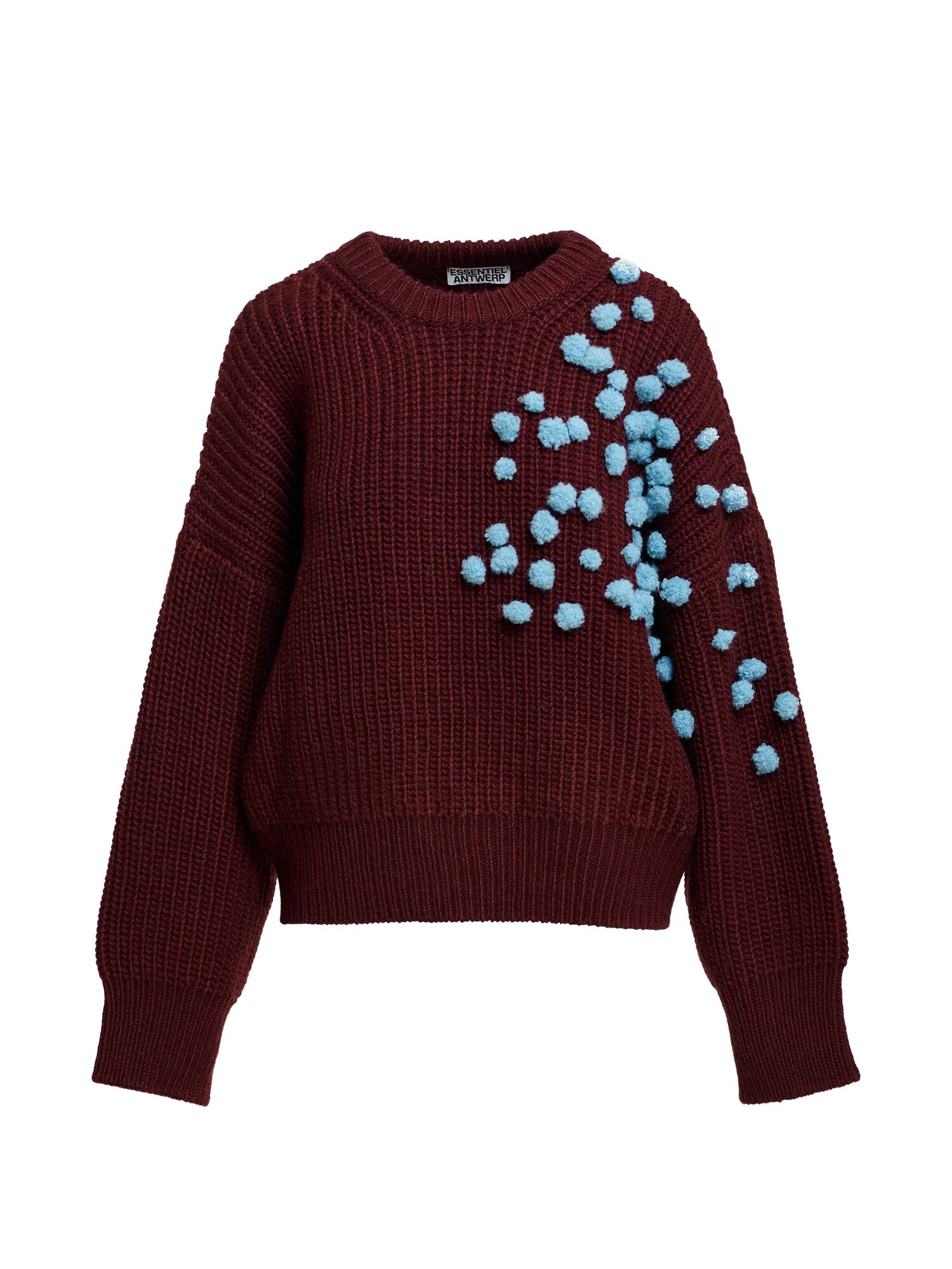 Джемпер Pompon-embellished ribbed-knit jumper