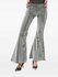 Брюки ERL Sequin-embellished boot-cut trousers, размер 40, серебристый/красный