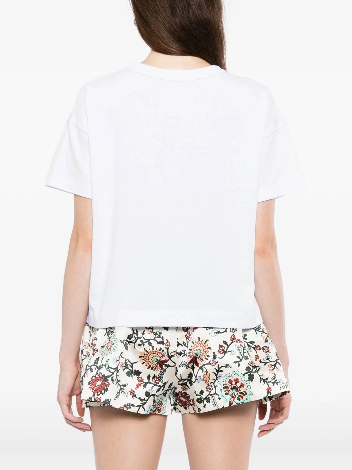 Футболка Sacai Cotton T-shirt, размер 44, бежевый/белый — фото 1