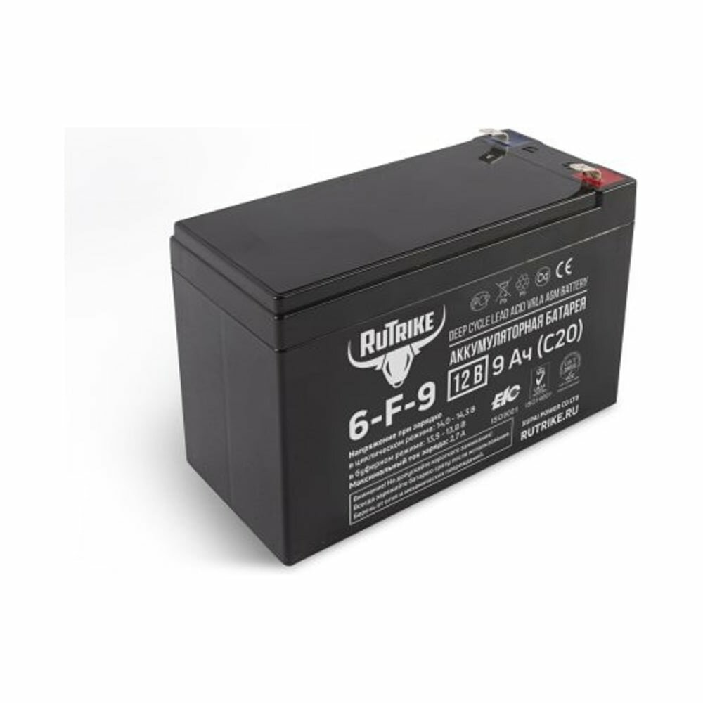 Аккумуляторная батарея Rutrike 6-F-9 (12V9A/H C20) 023273